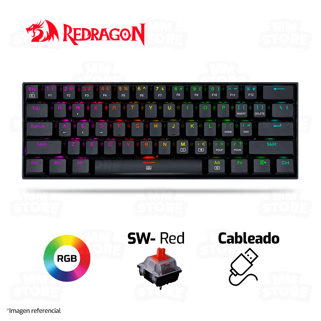 TECLADO REDRAGON DRAGONBORN K630 | ESPAÑOL | MECANICO | SW-RED | RGB